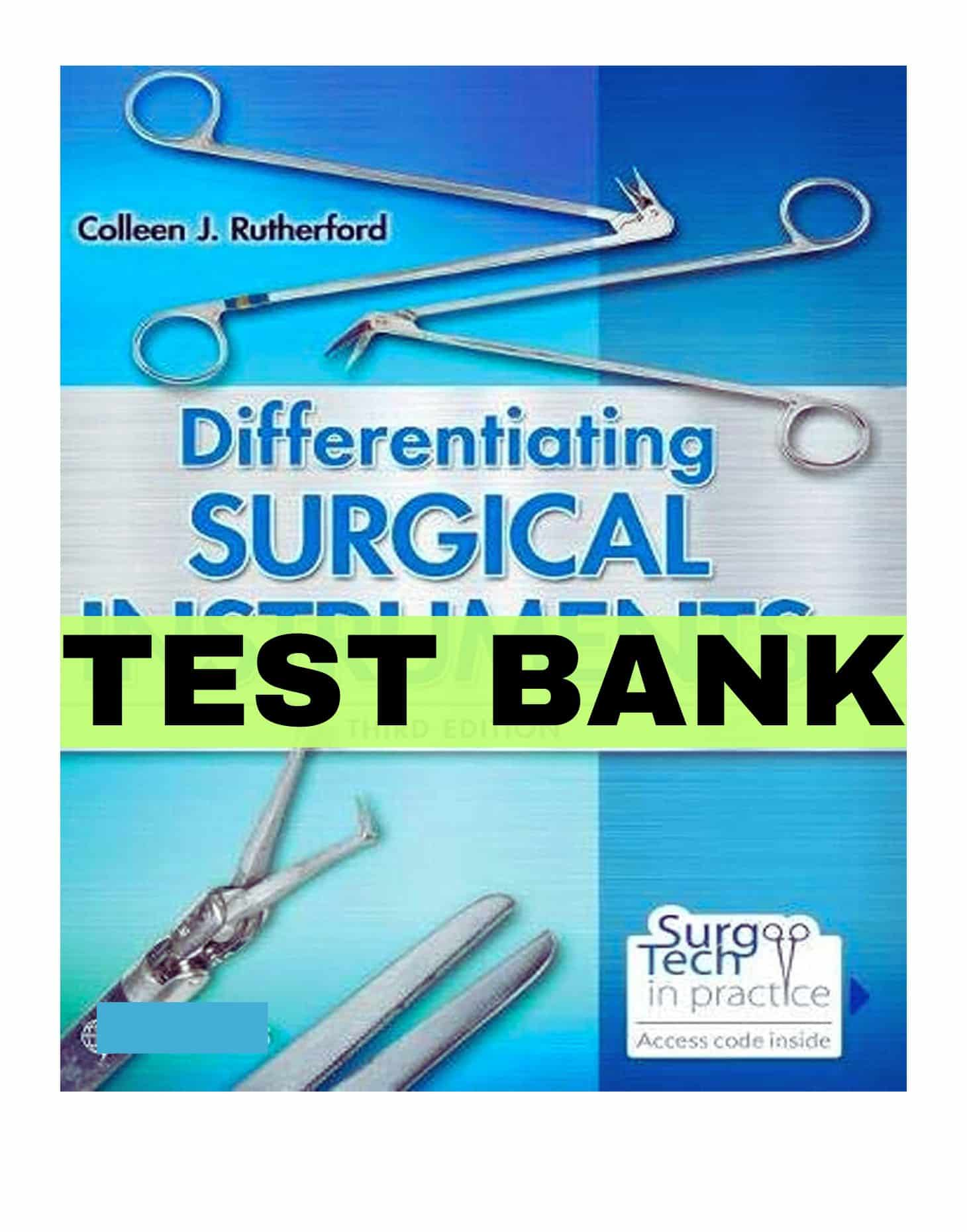 Differentiating Surgical Instruments 3rd Edition By Rutherford Test ...